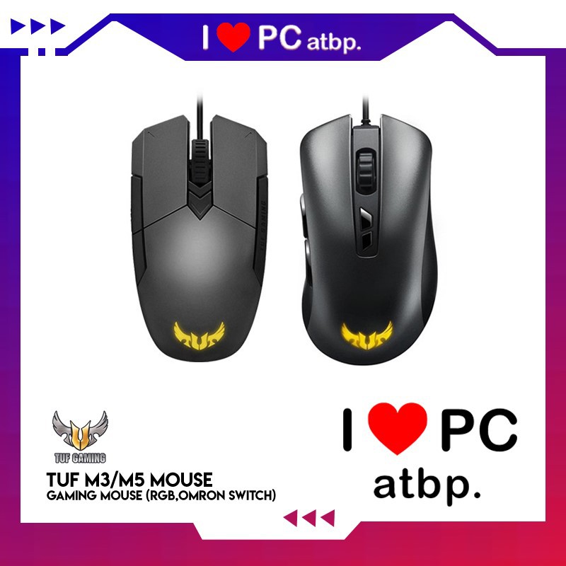 ASUS TUF M3/M5 Mouse Gaming Mouse (RGB, Omron Switch, 6200 DPI ...