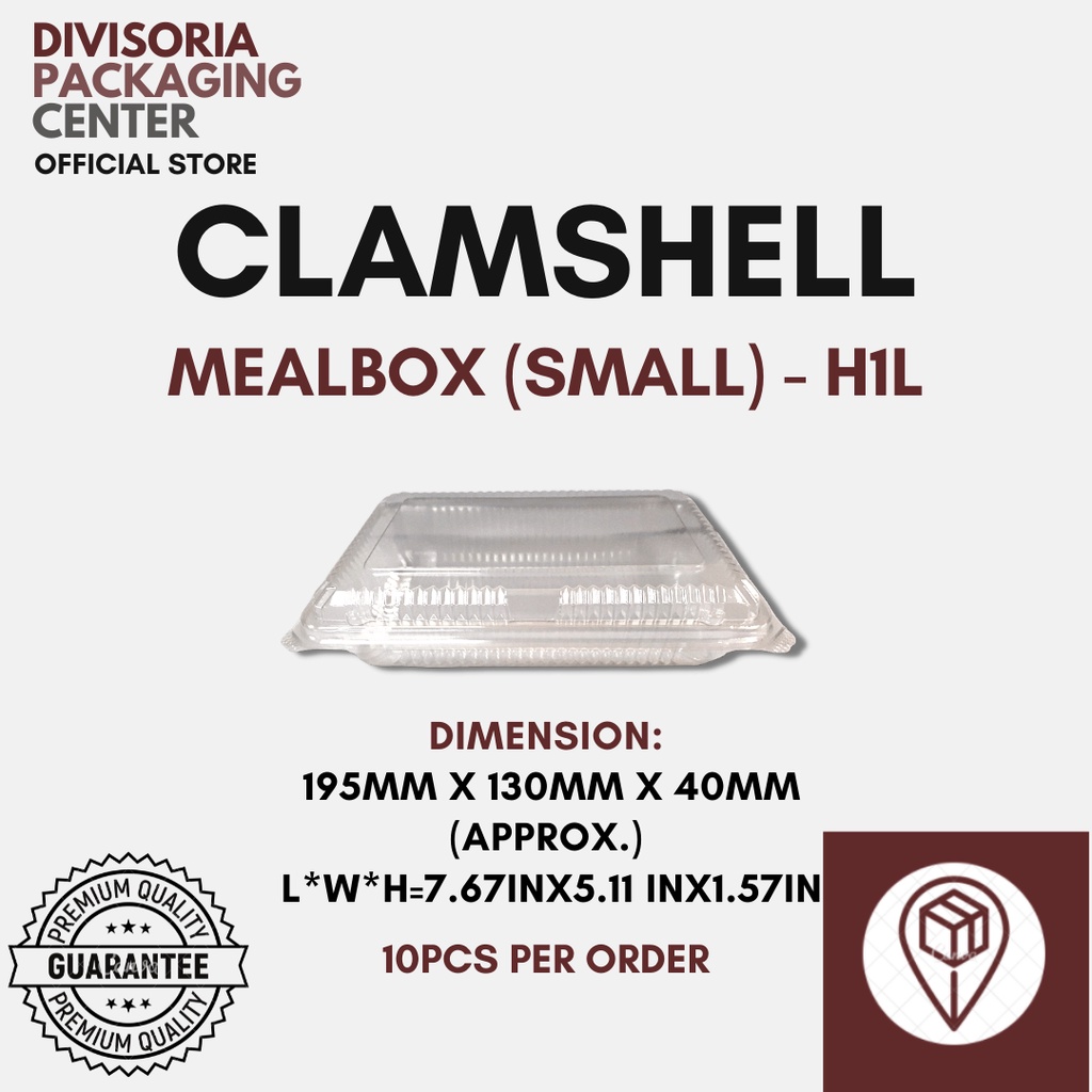 Clamshell OPS Container [Mealbox (Small) - H1L] Food-Grade | Food ...