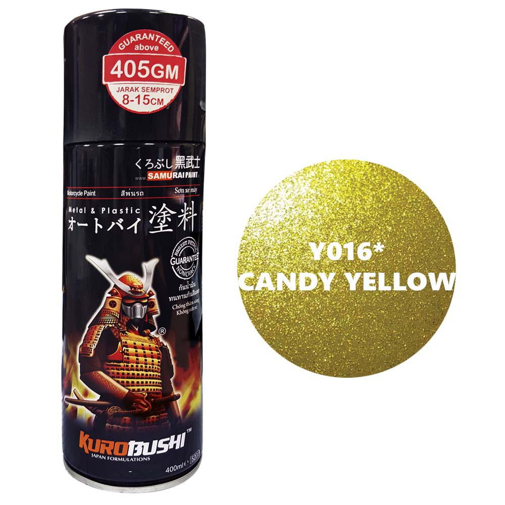 Samurai Paint Y016 Candy Yellow 400ml | Shopee Philippines
