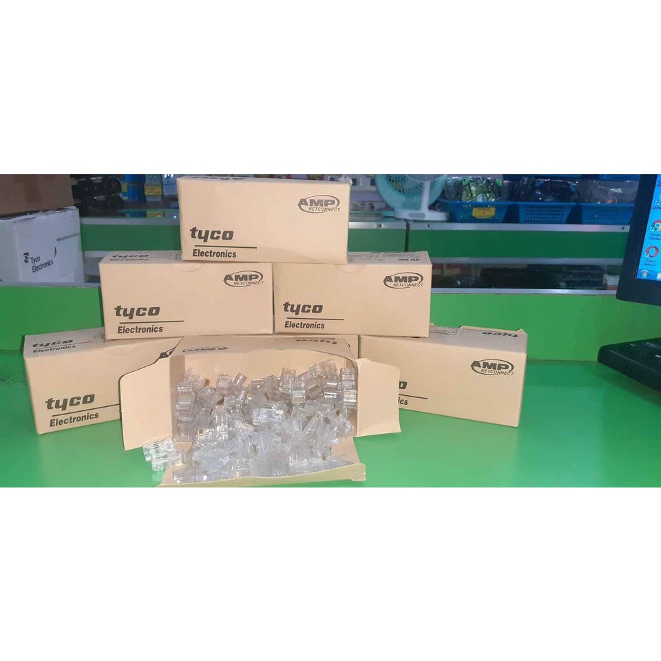 AMP RJ45 CAT5 CONNECTOR (100PCS) | Shopee Philippines