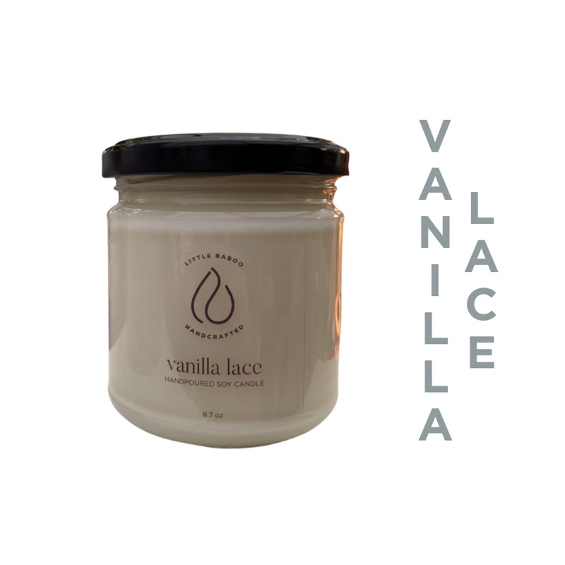 Little Baboo Vanilla Lace Scented Soy Candle | Shopee Philippines