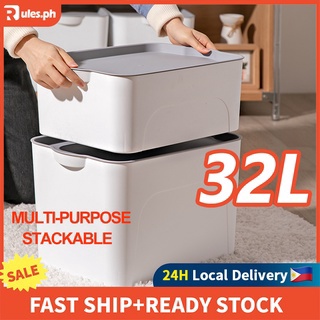 Rules Stackable Multi Purpose Storage Box Shelf Organizer Plastic Box ...
