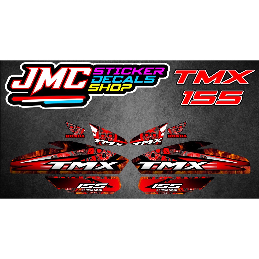 TMX 155 STOCK DECALS WITH DESIGN QUALITY STICKER PRINTED LAMINATED WITH ...