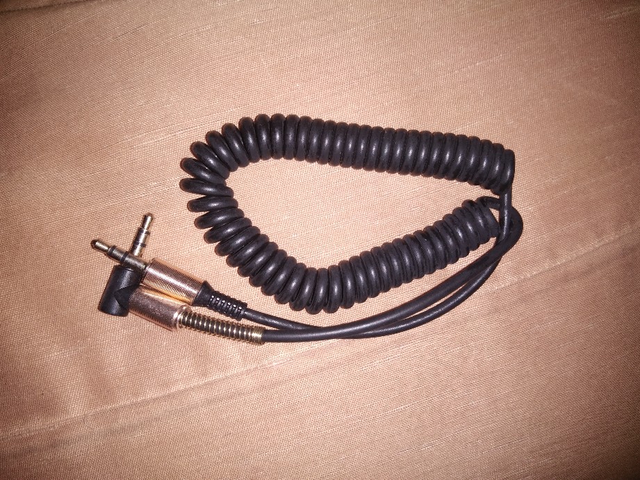 Aux cord 1.5m spring cable auxilliary cord Baby plug Cord 3.5mm Baby ...