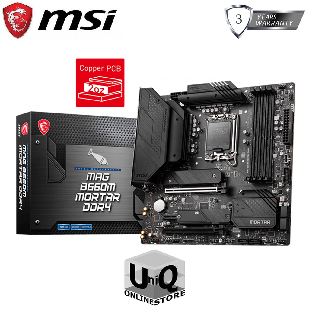 MSI MAG B660M Mortar DDR4 LGA 1700 Intel B660 Micro ATX Gaming