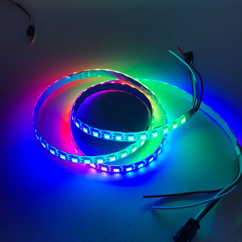 1-5m WS2812B Led Strip 74 pixels/leds/m Smart 5050 RGB led Strip light ...