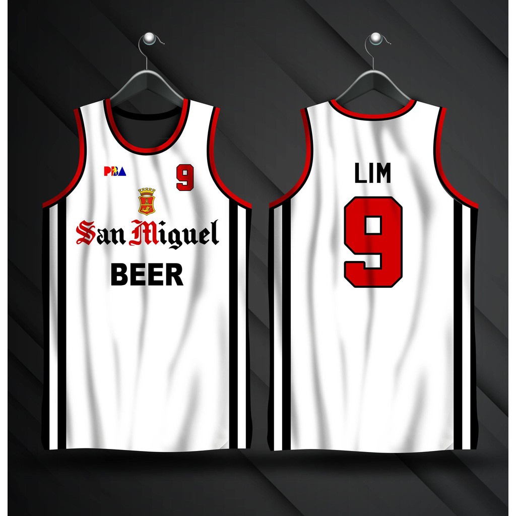 PBA RETRO JERSEY | SAN MIGUEL BEER SAMBOY LIM #9 | ASAYTONO #11 WHITE ...