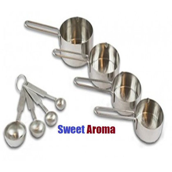 Measuring Tools Stainless Set (Cups & Spoon) | Shopee Philippines