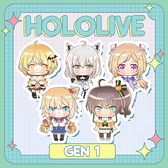 HOLOLIVE Ver. 2 Stickers GEN 1 | Shopee Philippines