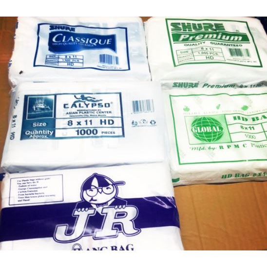 Plastic Labo Sizes 2x3 6x8 6x10 8x11 12x18, Brands are Calypso ...