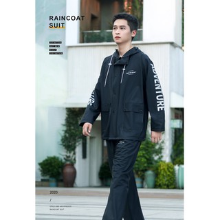 2021 Latest Fashion Raincoat Suit Rainproof Universal Motorcycle Riding ...