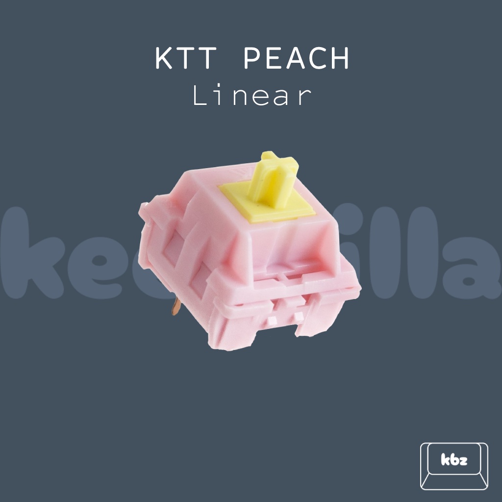 KTT Peach Linear Switch Mechanical Keyboard Switch SMD LED 3 pin 10 pcs | Shopee Philippines