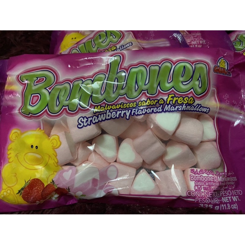 Big Pack Bombones Strawberry Flavored Marshmallows 335grams | Shopee ...