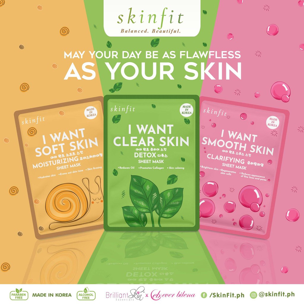 Skinfit Sheet Mask by Ever Bilena (per Box) | Shopee Philippines