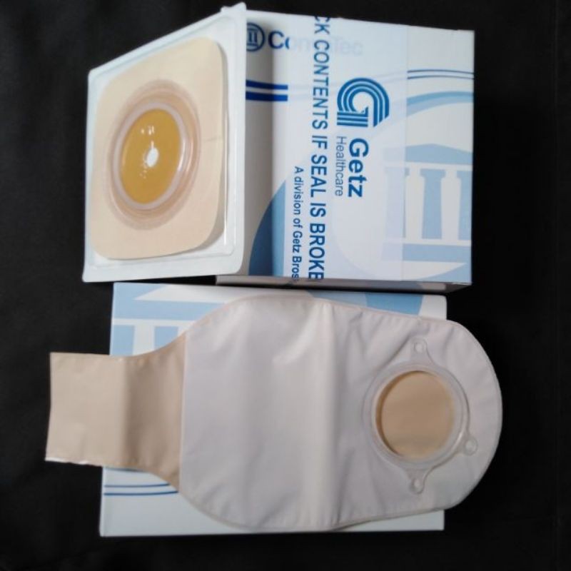 Convatec Colostomy Set 57mm Flexible And Brown Bag Bag And Wafer