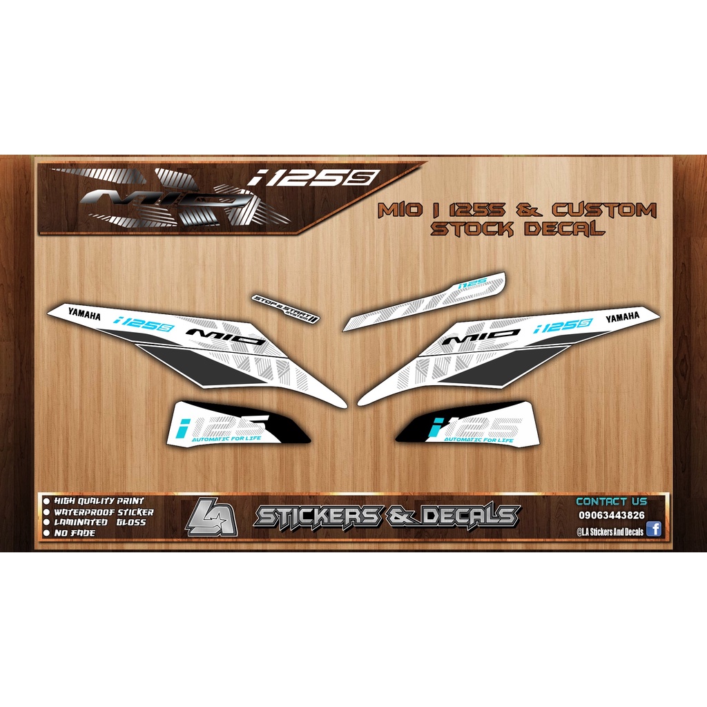YAMAHA Mio I 125s Stock Decal (L.A NICKS DESIGN) | Shopee Philippines