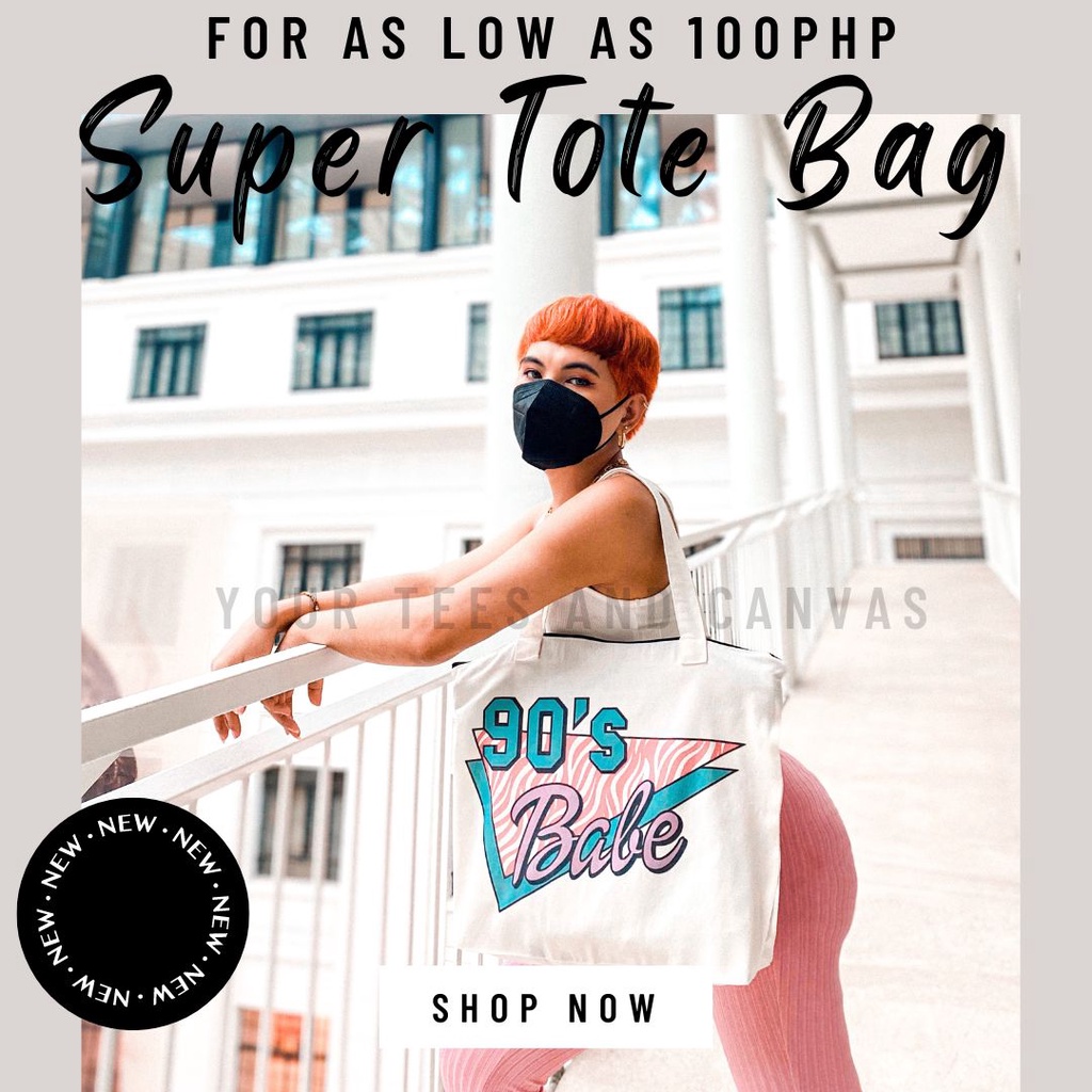 Super Tote Bag Statement Minimalist Trendy Shoulder bag with zipper ...