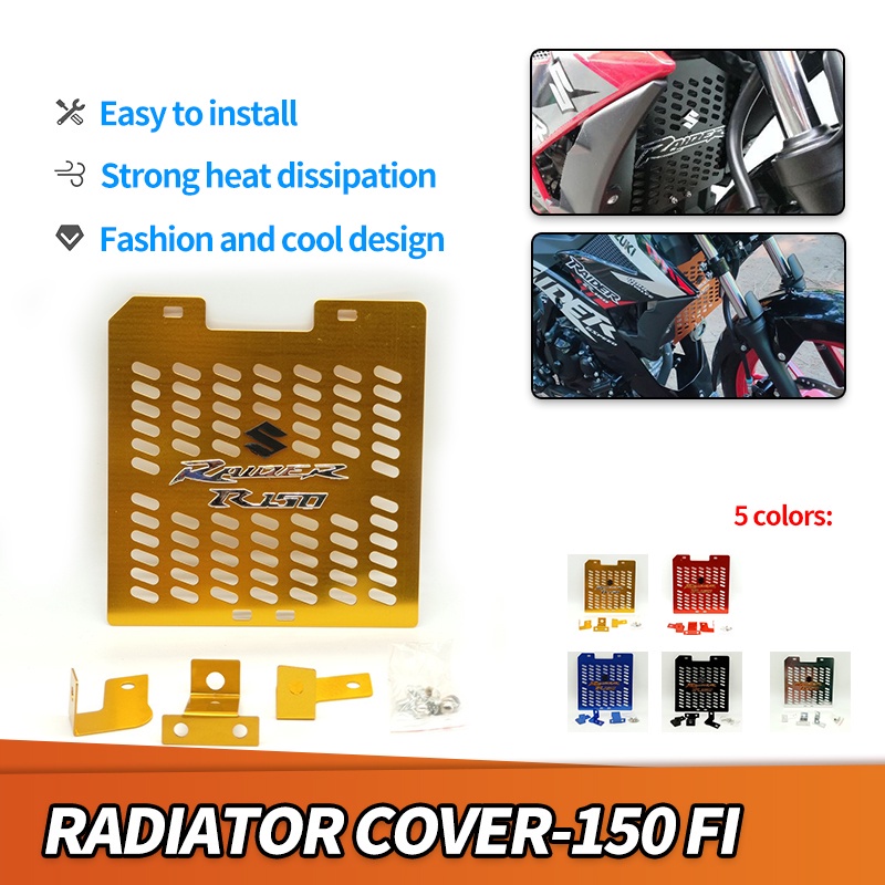 RAIDER R150 FI Motorcycle Radiator Alloy Iron Cover Radiator Cover ...