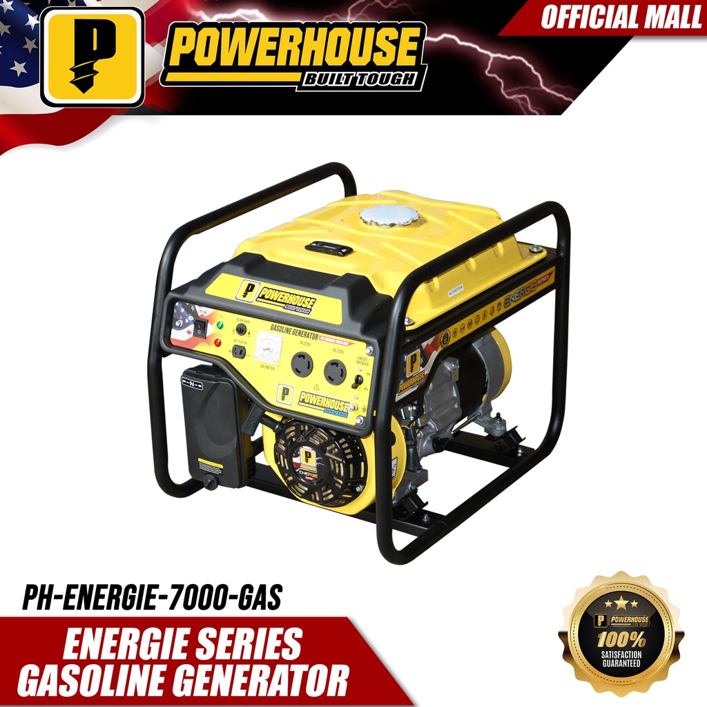 POWERHOUSE ENERGIE SERIES Gasoline Generator Recoil Start Max Power 4 ...