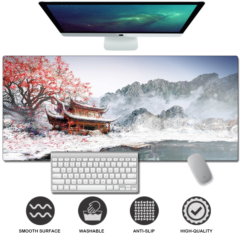 Art Japanese Mousepad Abstract Extended Mousepad Large Gaming Mousepad ...