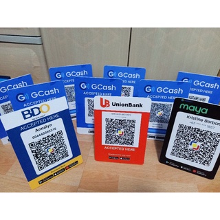Gcash banks QR Standee Sintra Board | Shopee Philippines