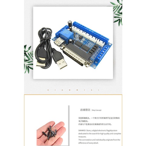 MACH3 Engraving Machine CNC 5Axis Stepper Motor Driver Interface ...