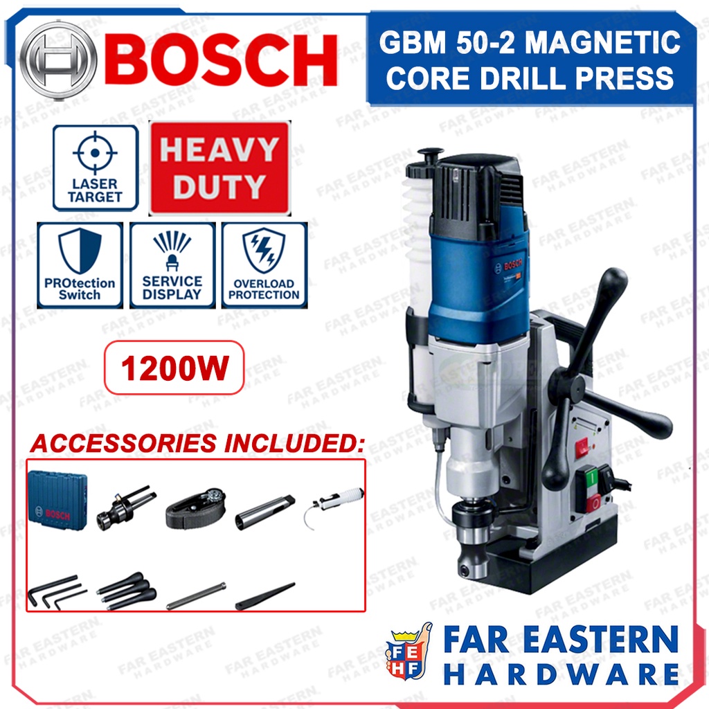 BOSCH GBM 50-2 Magnetic Core Drill Press Machine 1200W RBPTCD | Shopee ...