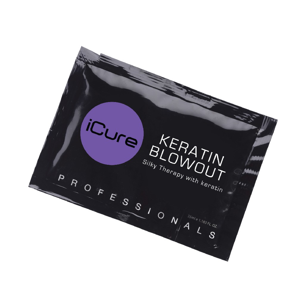 iCure Keratin Blowout Sachet 35ml | Shopee Philippines