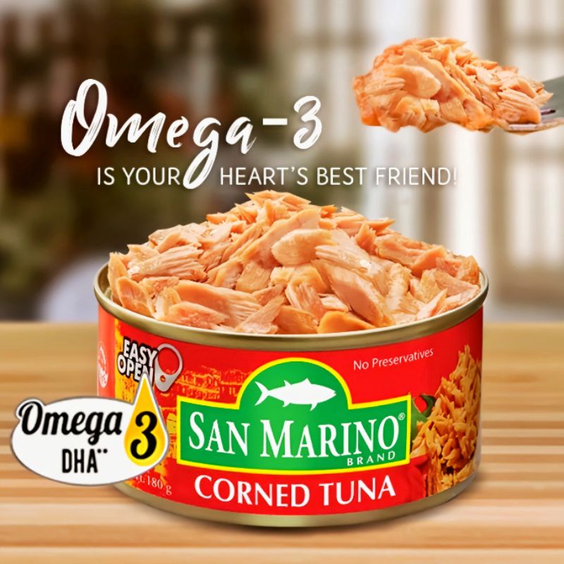 BUY 1 TAKE 1 - San Marino Corned Tuna 180g, Canned Corned beef, Tuna ...
