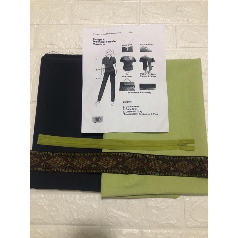 DEPED onHAND Teacher's uniform fabric in conformity with DEPED ...