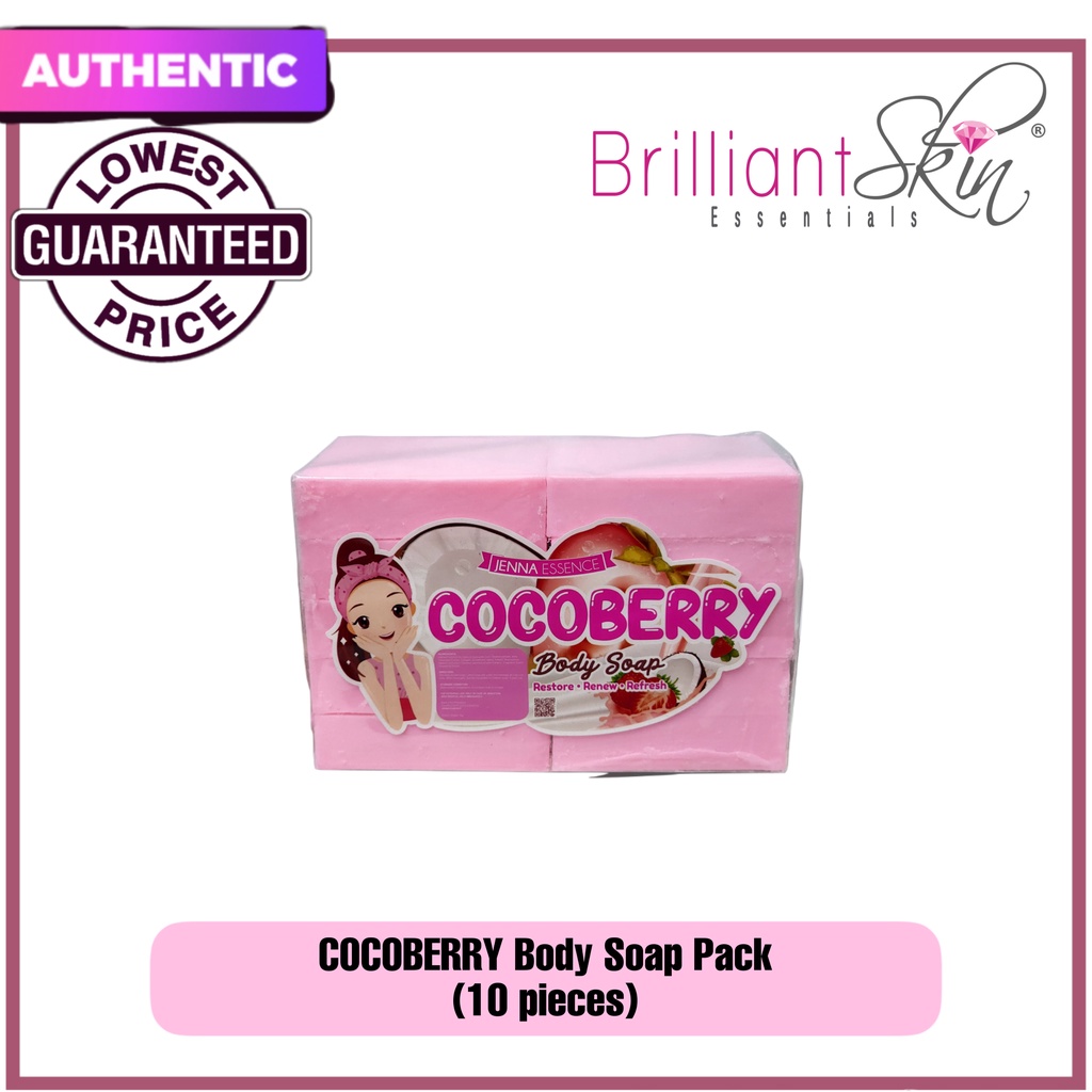 AUTHENTIC COCOBERRY Body Soap Pack (10 pieces per pack) | Shopee ...