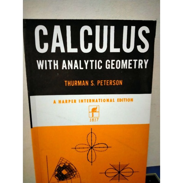 Calculus with analytic geometry by:Thurman S. Peterson | Shopee Philippines