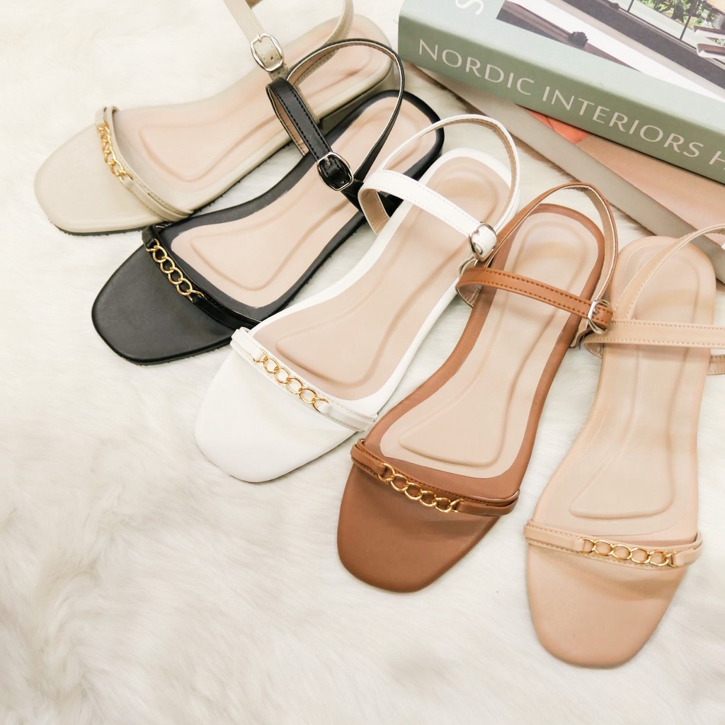 Barefoot.MNL Aubrey 1 inch Heel Sandals | Shopee Philippines