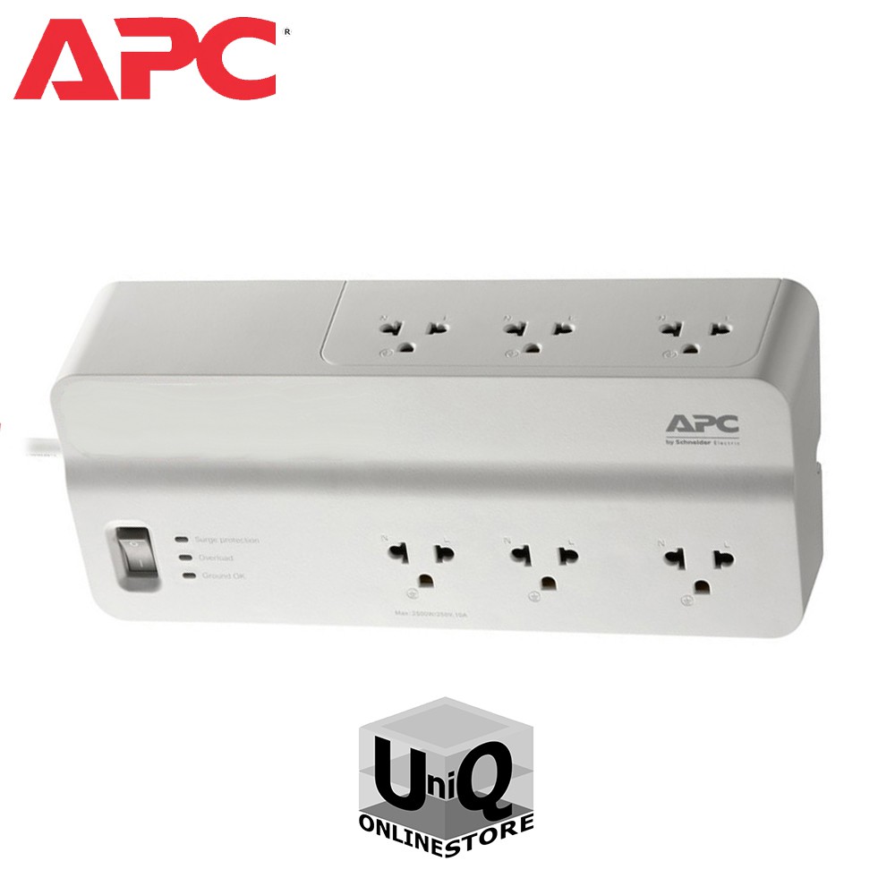 Apc PM63-VN Performance SurgeArrest 6 Outlet 3 Meter Cord 230V Vietnam ...
