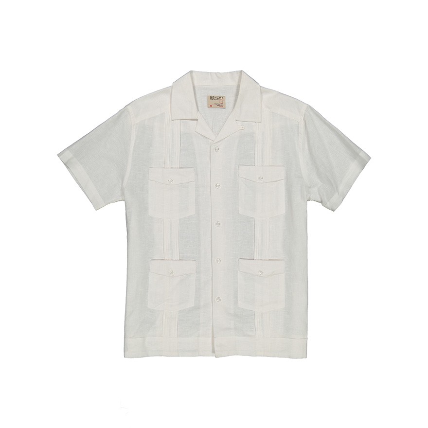 BHS3202WH3 - BENCH/ Polo Barong - White | Shopee Philippines