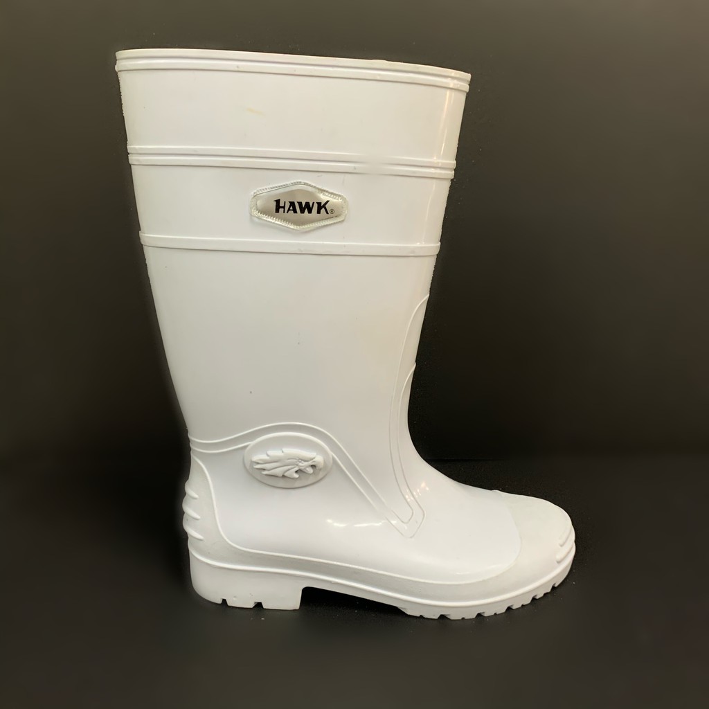 Hawk Rain Boots Mens Black White | Shopee Philippines