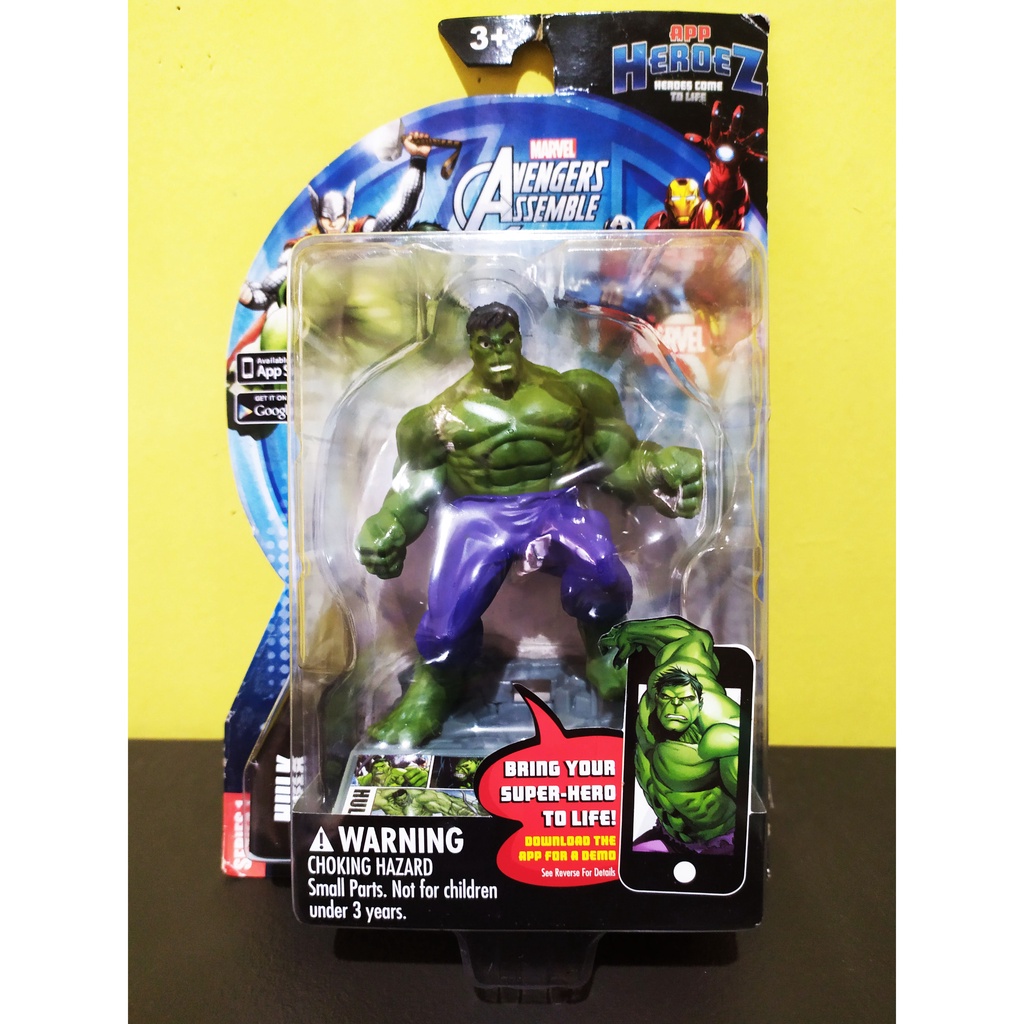 Marvel Avengers Assemble Hulk App Heroes Series 1 Action Figure ...