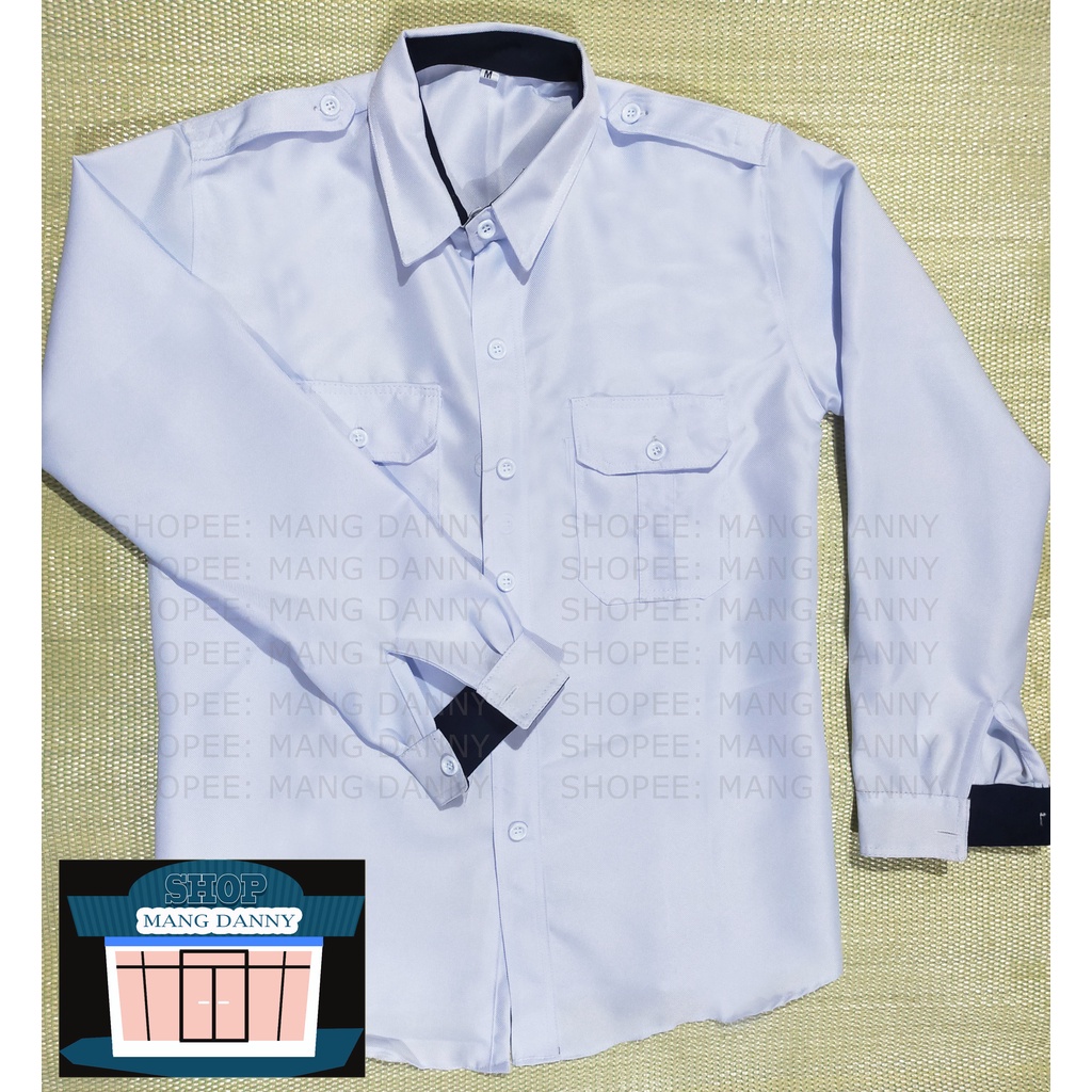 * SECURITY GUARD UNIFORM LONG SLEEVE PLAIN LONG SLEEVE UNIFORMS white ...