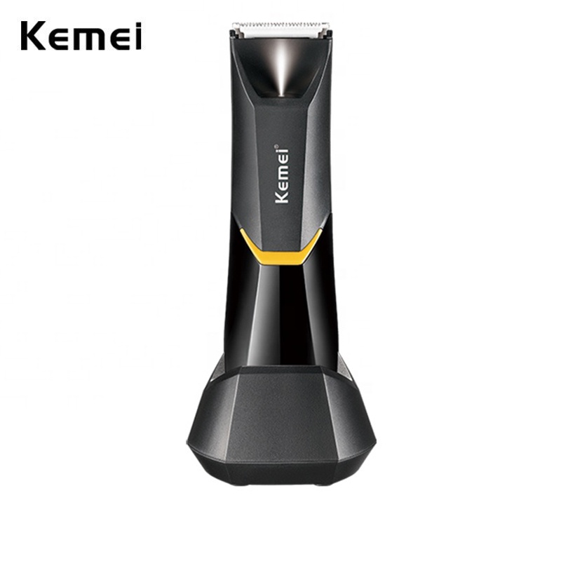 Kemei Electric Groin Hair Trimmer Lawn Mower Ceramic Blade Waterproof Clippers Ultimate Hygiene ...