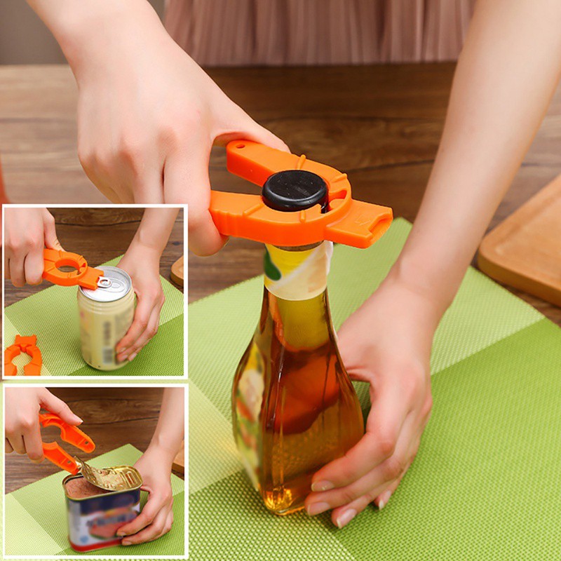 Home Tool Plastic Bottle Opener Manual Non-slip Can Opener Kitchen ...
