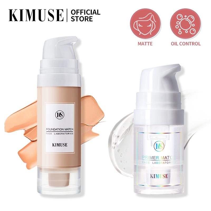 KIMUSE Face Primer + Matte Longwear waterproofFoundation Face Makeup ...