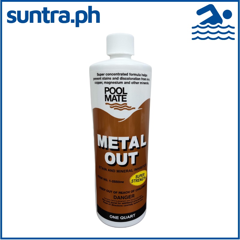 Suntra PoolMate Metal Out Swimming Pool Mineral Stain Remover 32oz | Shopee Philippines