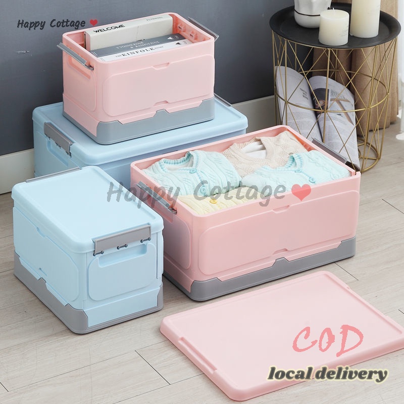 Easy To Store, Foldable And Stackable Heavy-Duty Storage Box, Foldable ...