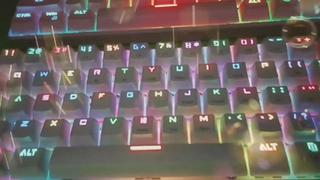 LANGTU G1000 Blue/red Switch Rainbow RGB Backlit 61-Key Bluetooth 5.0 ...