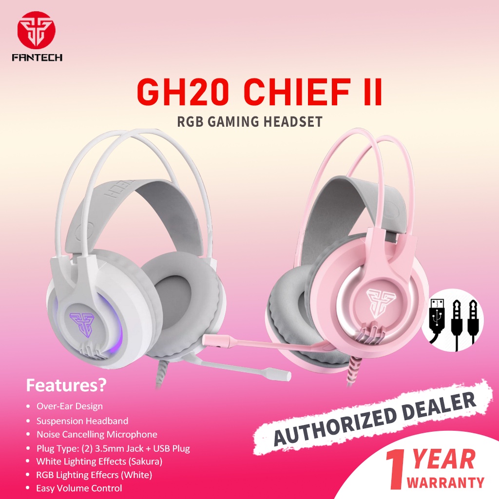 Fantech HG20 Sakura Edition RGB, HG13 Chief Over Ear Wired Gaming ...