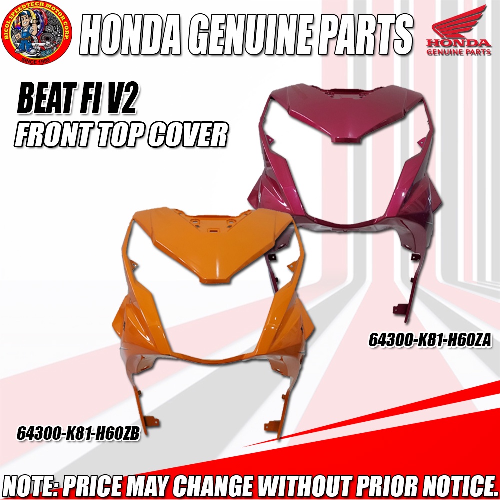 BEAT FI V2 FRONT TOP COVER (HPI) (Genuine: 64300-K81-H60Z) | Shopee ...