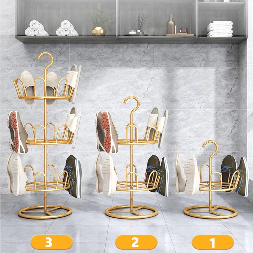 Shoe drying rack Rotary outdoor balcony suspended shoe rack multi ...