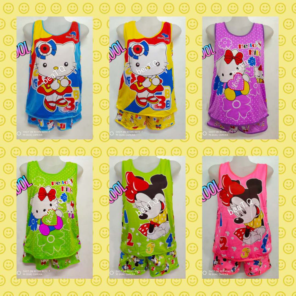 *Ladies Sando terno Short(asst.designs) | Shopee Philippines