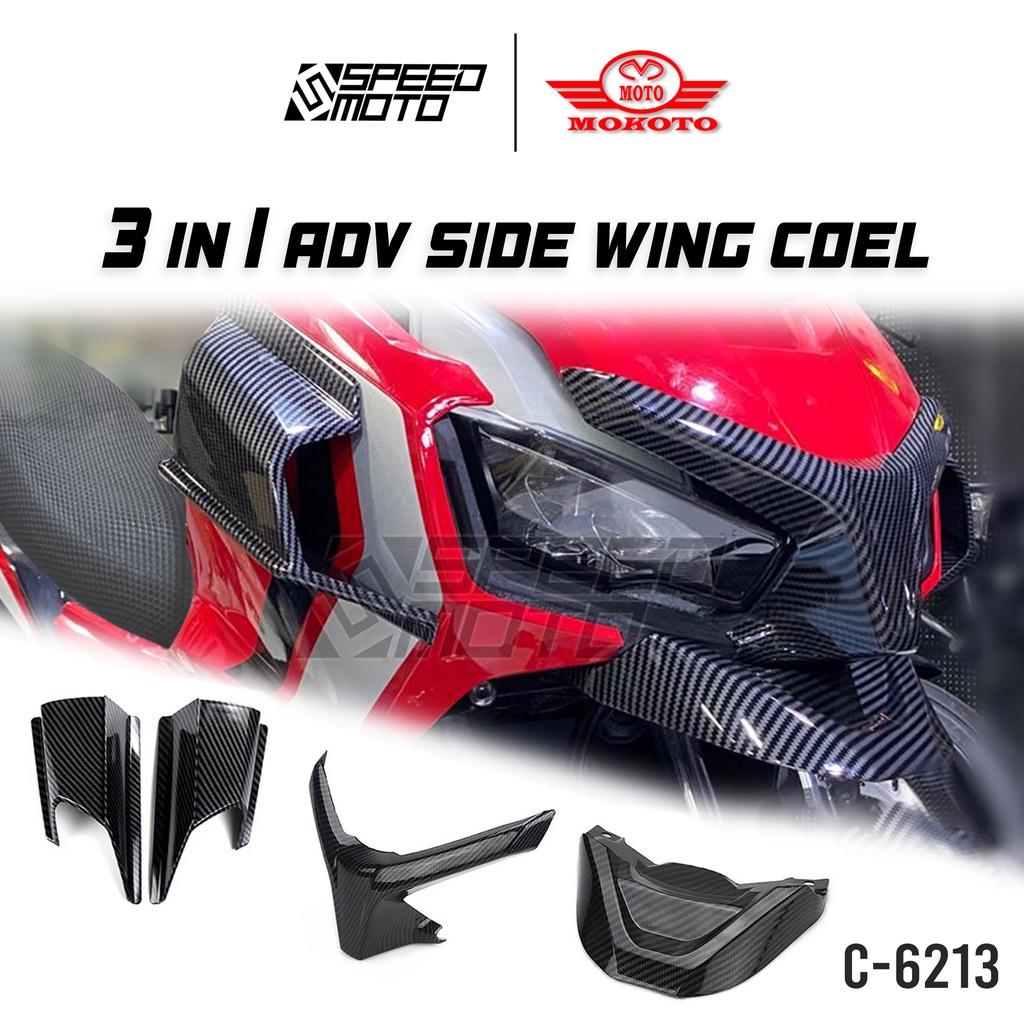 ADV 150 3IN1 COWL COVER SUIT C-6213 (SIDE WIND / FRONT FAIRING / NOSE ...