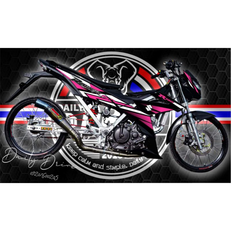Suzuki Raider R150 Fi Stock Size Decal Designs (1st Gen Concept ...